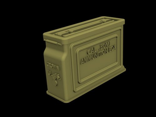 PanzerArt RE35-393 US Ammo Boxes for 0,3 ammo (metal patern)