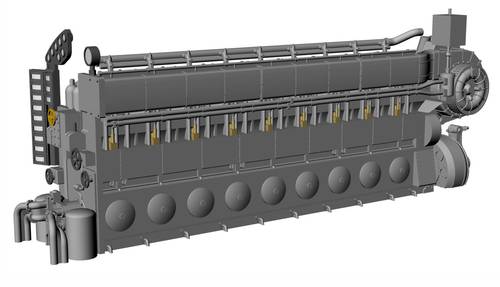 CMK KN72027 Diesel Engine MAN M9V46 for U IXC