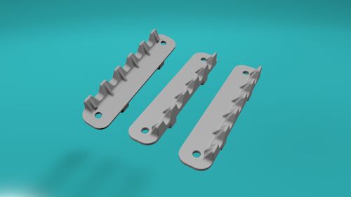 EMP3D 16041389 T-34 - 500mm Summer '42 Tracks - Only Ice Cleats/Grousers - 20 Pieces