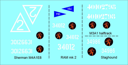 Black Lion Decals 35043 Dutch Army Cold War Part 1