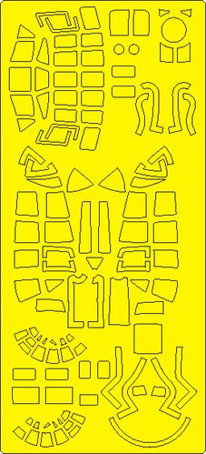 New Ware AM1269 Consolidated B-24 D Liberator - BASIC Kabuki Masks (for Hobby Boss Kits)