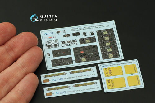 Quinta Studio QD32234 Boeing B-17E/F Flying Fortress - Radio Operator's Compartment - 3D-Printed & Coloured Interior (for HK Models kits)