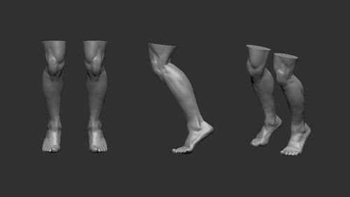 Firma49 F010-35 Bent Bare Feet