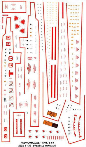 TAURO MODEL 32-514 Tornado in AMI Service - Data Stencillings