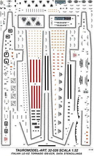TAURO MODEL 32-526 Tornado in AMI Service - Data Stencillings Lo-Viz