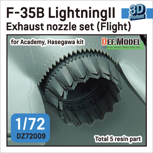 DEF Model DZ72009 F-35B Lightning II Exhaust Nozzle Set - Flight (For Academy, Hasegawa Kit)
