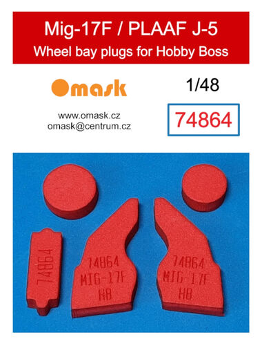 Omask 74864 Mig-17F / PLAAF J-5 Wheel Bay Plugs (For Hobby Boss)