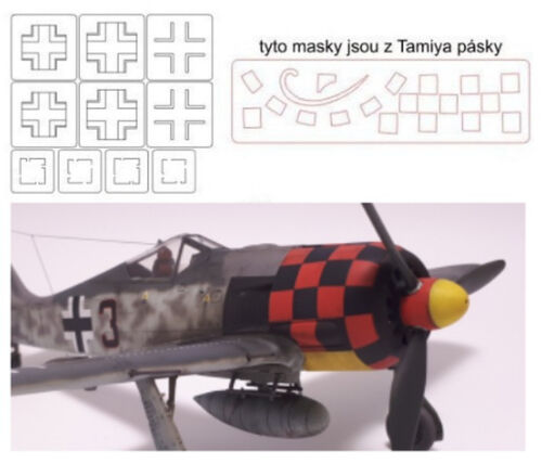 Omask 34008 Fw 190 A-6 Checker Nose Mask (For Eduard)