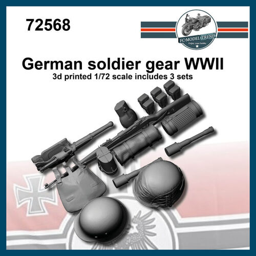 FC ModelTrend 72568 German Soldier Gear WWII (Includes 3 Sets)