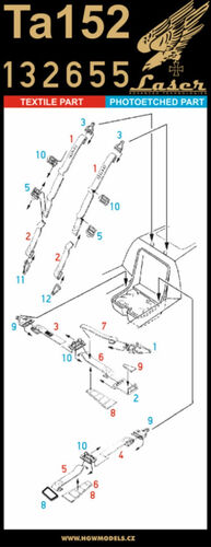 HGW Models 132655 Focke-Wulf Ta-152 - Seatbelts