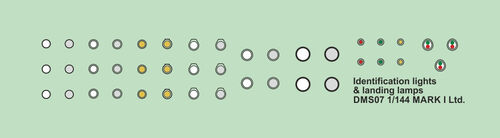 Mark I Decals DMS07 Identification Lights and Landing Lamps