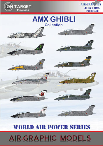Air-Graphic Models AIR72-025 Italian and Brazilian AMX and AMX-T Ghibli collection