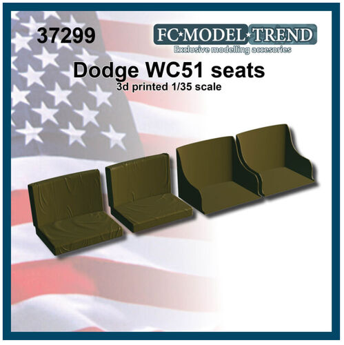FC ModelTrend 37299 Dodge WC51 - Seats (3D-printed)