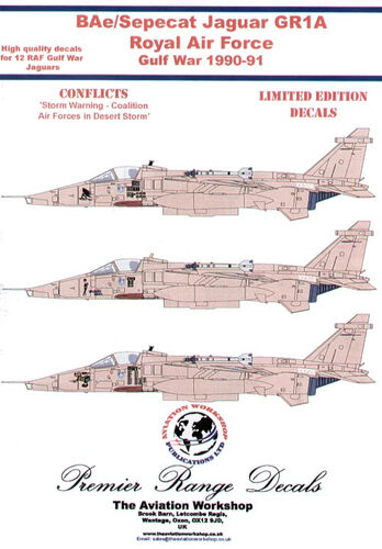 Model Alliance 72117 Sepecat Jaguar GR.1 Desert Storm (12 schemes)