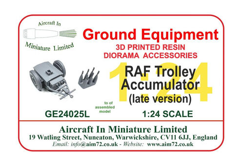 Aircraft In Miniature Ltd GE24025L Trolley Accumulator (Late Version)