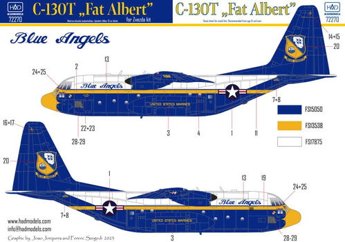 HAD Models 72270 C-130T 'Fat Albert' (For Zvezda Kit)