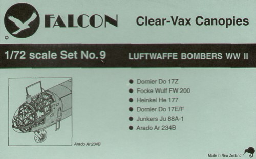 Falcon Model V0972 Luftwaffe WWII Bombers