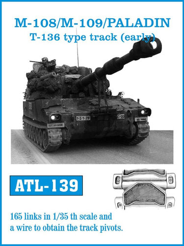 FriulModel 139 M108/M109 Paladin - T-136 type track (early)