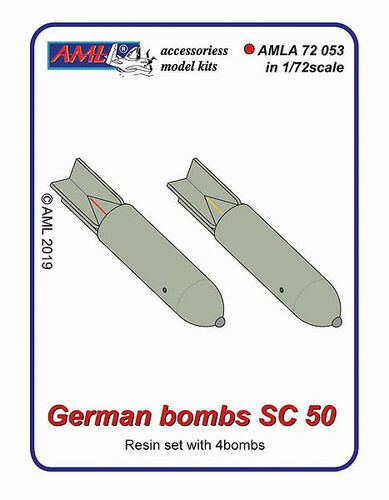AML A72053 German bombs SC-50 (4 pcs)