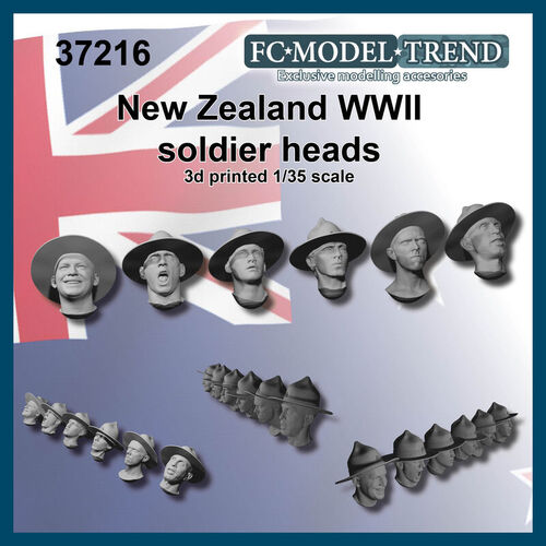 FC ModelTrend 37216 New Zealand WWII Soldier Heads