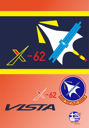 Procal Decals 72-2301 Lockheed-Martin F-16D VISTA X-62 Decals cover the last option that flew