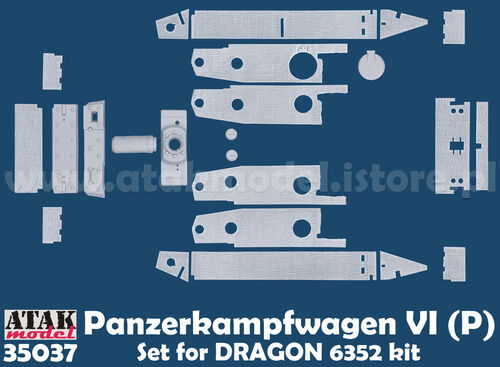Atak Model 35037 Zimmerit PzKpfw VI (P) (for Dragon kits)