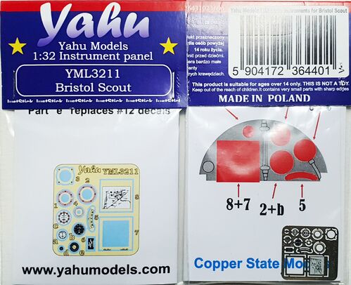 Yahu Models L3211 Bristol Scout (For Copper State)