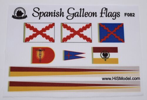 HiSModel F082 Spanish Galleon 1588 - set of flags