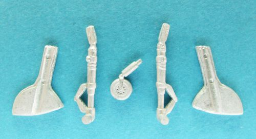 Scale Aircraft Conversions 72088 Supermarine Spitfire Mk.IXc / PR Mk.XIX - Landing Gear (designed to be used with Airfix kits)