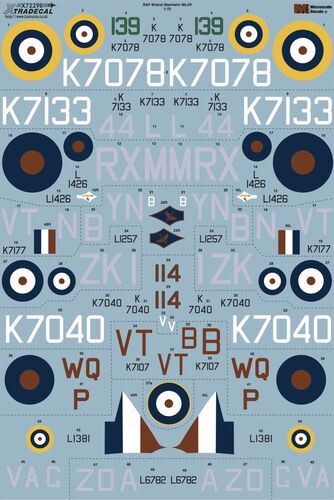 Xtradecal 72298 Bristol Blenheim Mk.I / Mk.If (11 schemes)