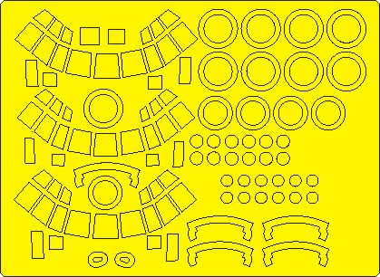 New Ware AM1136 AC-130J Ghostrider EXPERT Kabuki Masks For Zvezda 7326