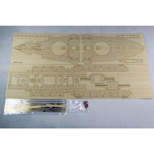 Artwox AM30004A IJN Battleship Mikasa (1902) Wooden Deck with Masking and PE Sheets (for Hobby Boss 82002 Kit)