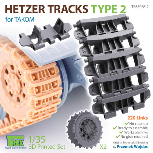 T-Rex Studio 85065-2 Hetzer Tracks Type 2 For TAKOM
