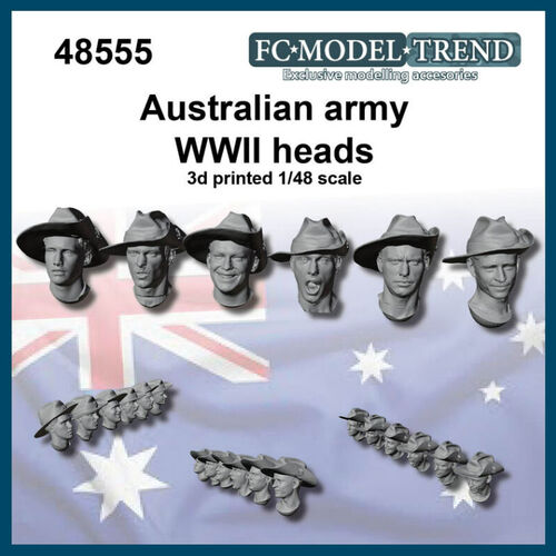FC ModelTrend 48555 Australian Army WWII Heads