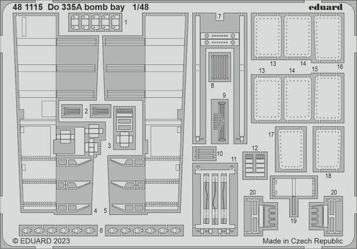 Eduard 481115 Do 335A Bomb Bay TAMIYA