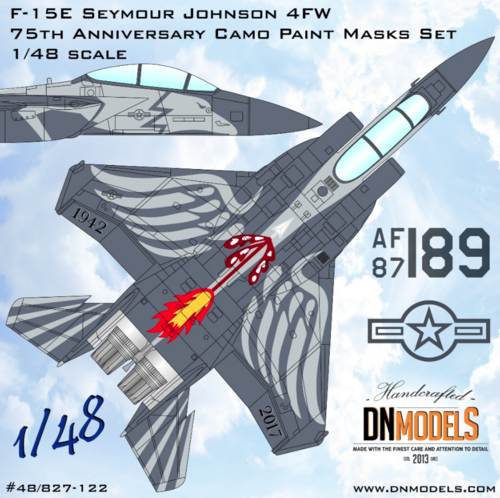 DN Models 48-827-122 F-15E Seymour Johnson 4FW 75th Anniversary Camouflage