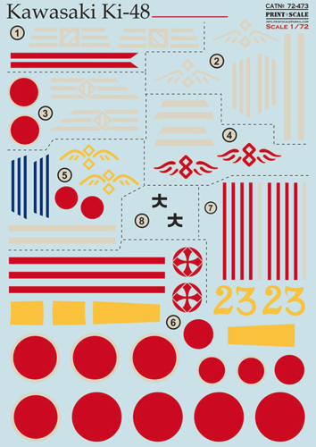 Print Scale 72-473 Kawasaki Ki-48