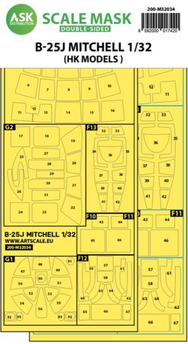 Art Scale Kit M32034 B-25J Mitchell double-sided