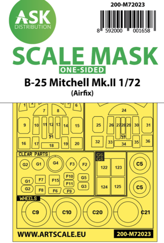Art Scale Kit M72023 B-25 Mitchell Mk.II one-sided
