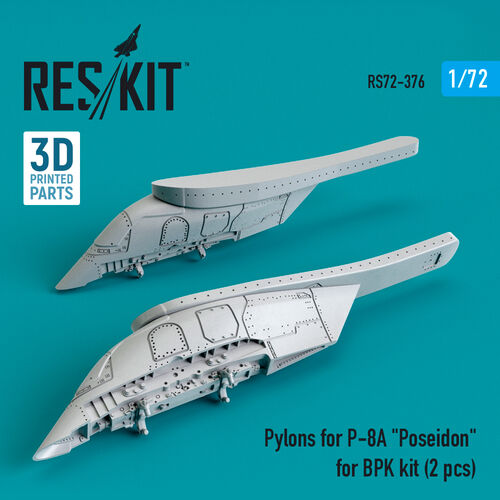 RES/KIT 72-0376 Pylons for P-8A "Poseidon" for BPK kit (2 pcs) (3D Printing) (1/72)