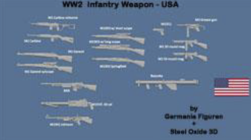 Germania-Figuren 72-WW2-804 infantry weapons United States 1939 - 45