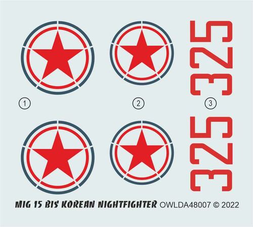 Owl Models DA48007 MiG 15bis Red 325, Maj. A. M. Karelin, Korean Nightfighter