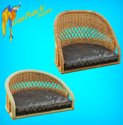 Gaspatch Models 22-72260 British Wicker Seat Perforated Back – Short and Tall No leather pad