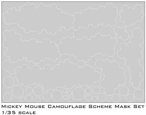 DN Models 35-827-023 Mickey Mouse Camouflage Scheme Paint Masks Set