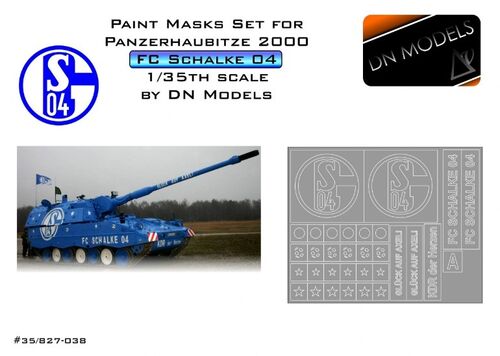 DN Models 35-827-038 Paint Masks Set For Panzerhaubitze 2000 F.C. Schalke 04