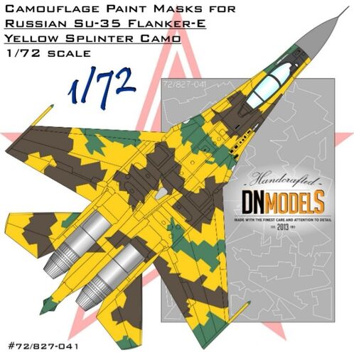 DN Models 72-827-041 Su-35 Flanker-E Splinter Camouflage Paint Masks