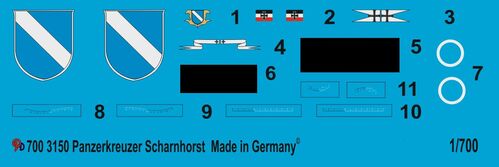 Peddinghaus-Decals 3150 SMS German Imperial Heavy Cruiser Scharnhorst
