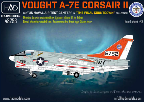 HAD Models 48256 A-7E US NAVAL Air Test Center " The final Copuntdown"