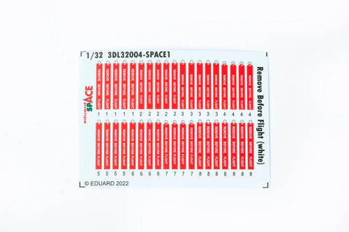 Eduard 3DL32004 Remove Before Flight (white) SPACE