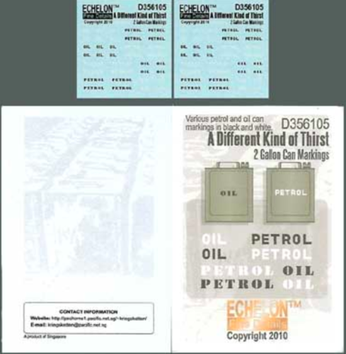 Echelon Fine Details D356105 A Different Kind of Thirst - 2 Gallon Can Markings